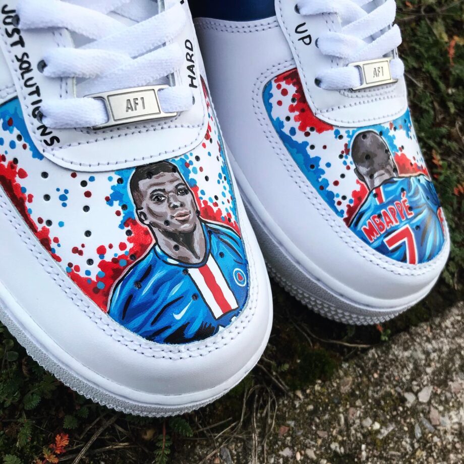 Kylian Mbappe Air Force 1 Custom – Daniel Customs