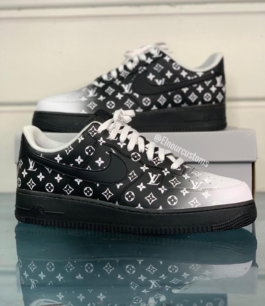 LV Fade Air Force 1 Custom – Daniel Customs