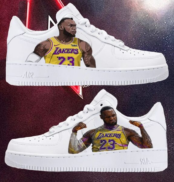 LeBron James Air Force 1 Custom - Daniel Customs