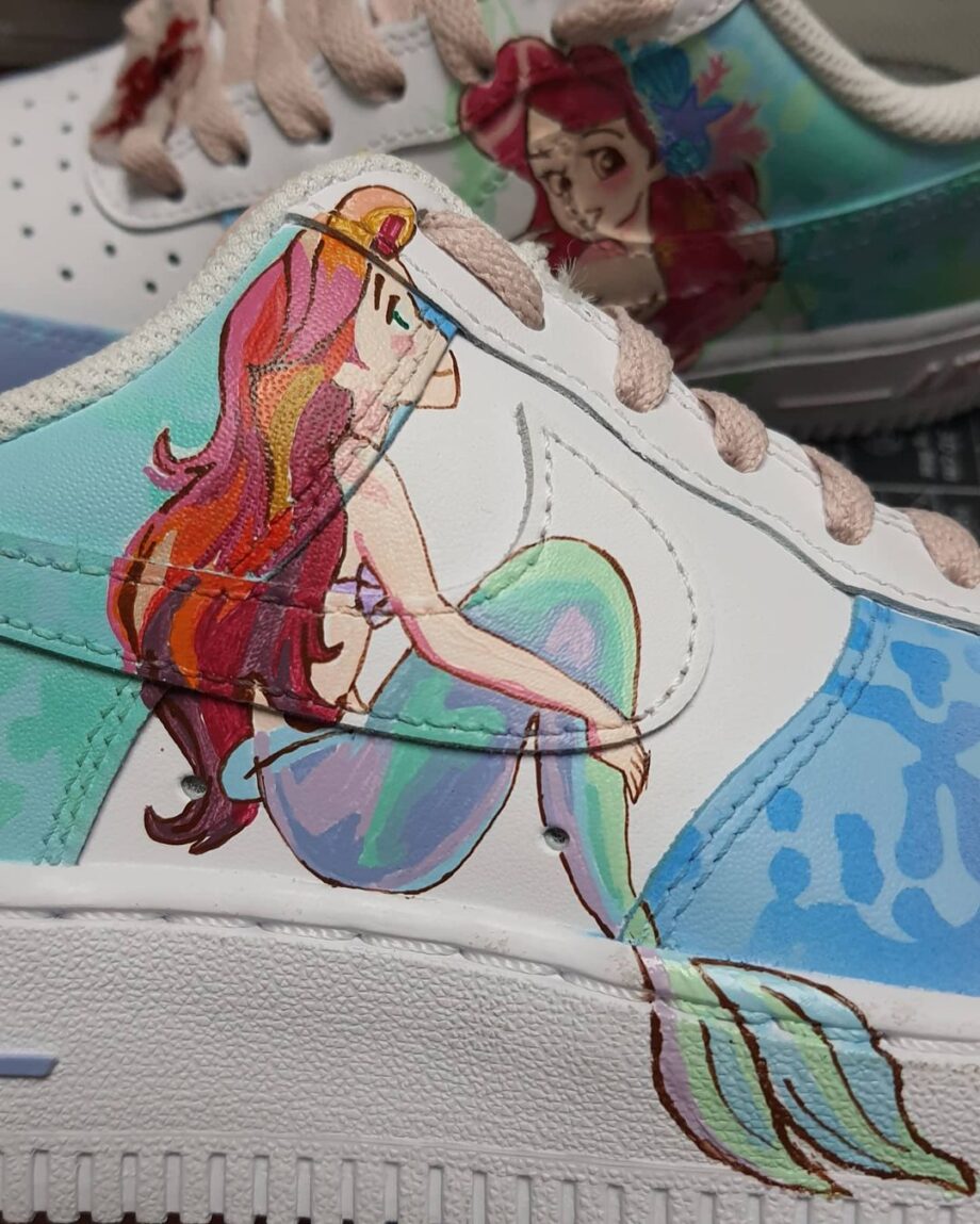 Mermaid Air Force 1 Custom – Daniel Customs