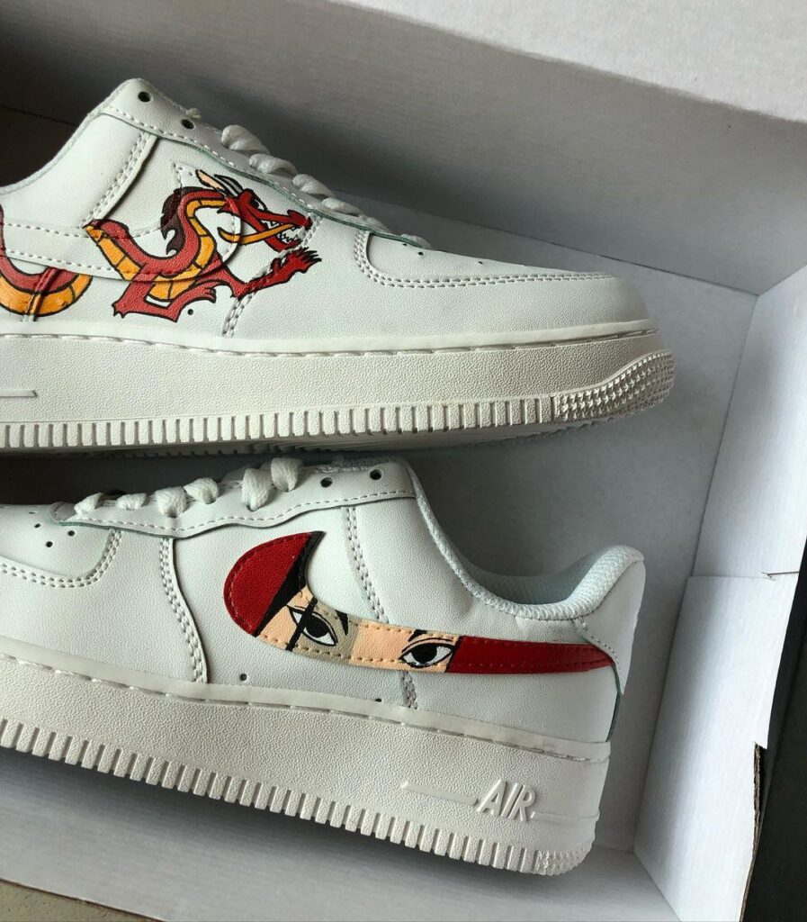 Mulan x Mushu Air Force 1 Custom – Daniel Customs