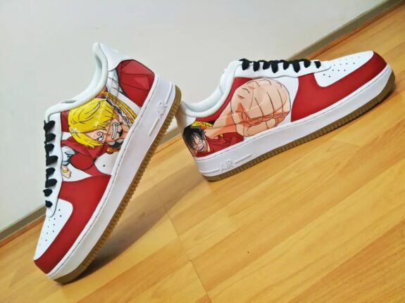 One Piece – Luffy x Sanji Air Force 1 Custom – Daniel Customs