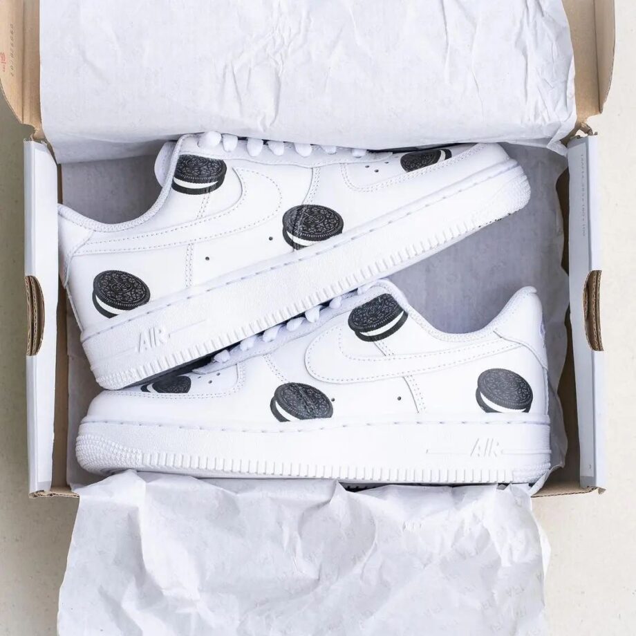 Oreo Air Force 1 Custom – Daniel Customs
