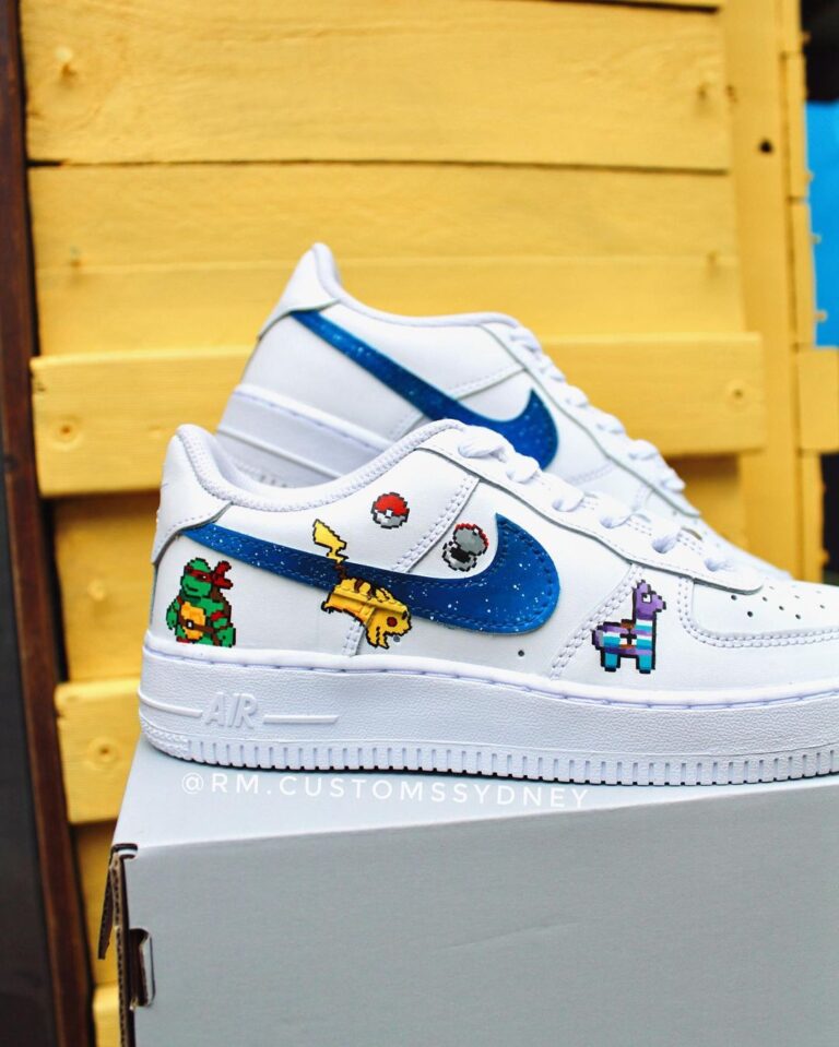 Pixel Air Force 1 Custom – Daniel Customs