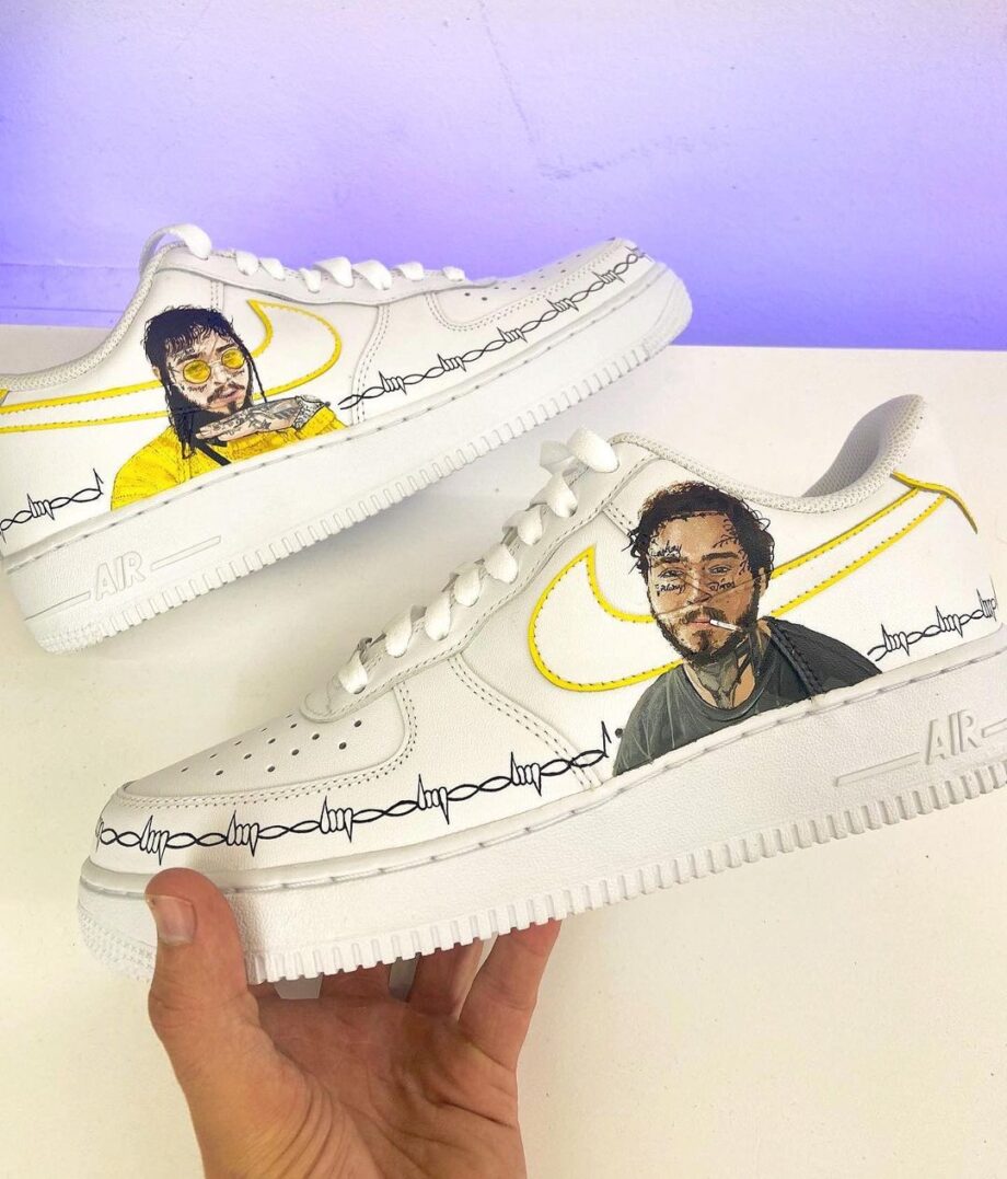 Post Malone Air Force 1 Custom – Daniel Customs