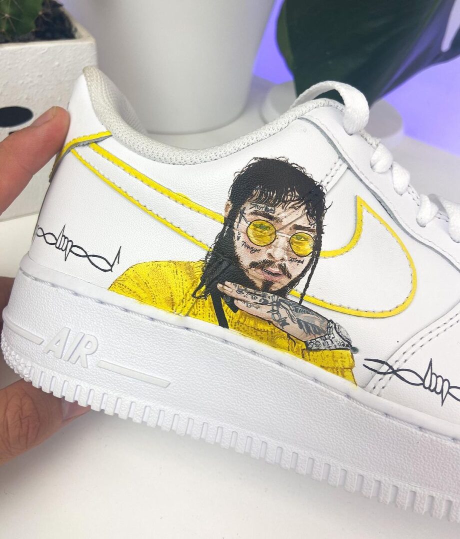 Post Malone Air Force 1 Custom – Daniel Customs