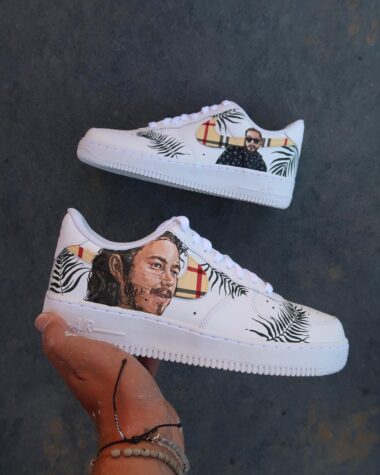 Post Malone Air Force 1 Custom – Daniel Customs