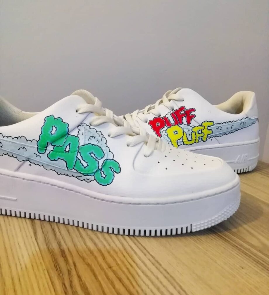 Puff Pass Air Force 1 Custom – Daniel Customs