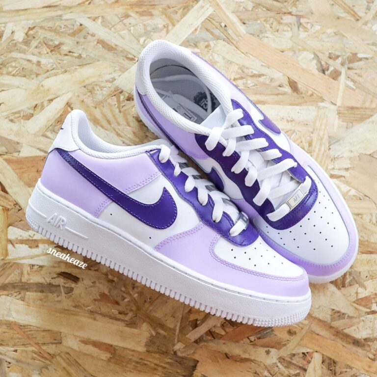 Purple Air Force 1 Custom - Daniel Customs