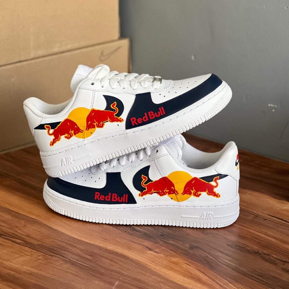 Red Bull Air Force 1 Custom – Daniel Customs