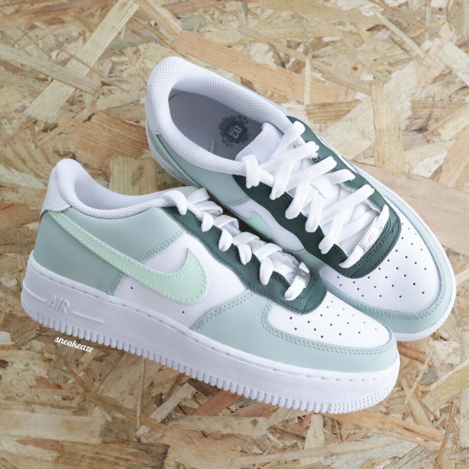 Sage Green Air Force 1 Custom – Daniel Customs