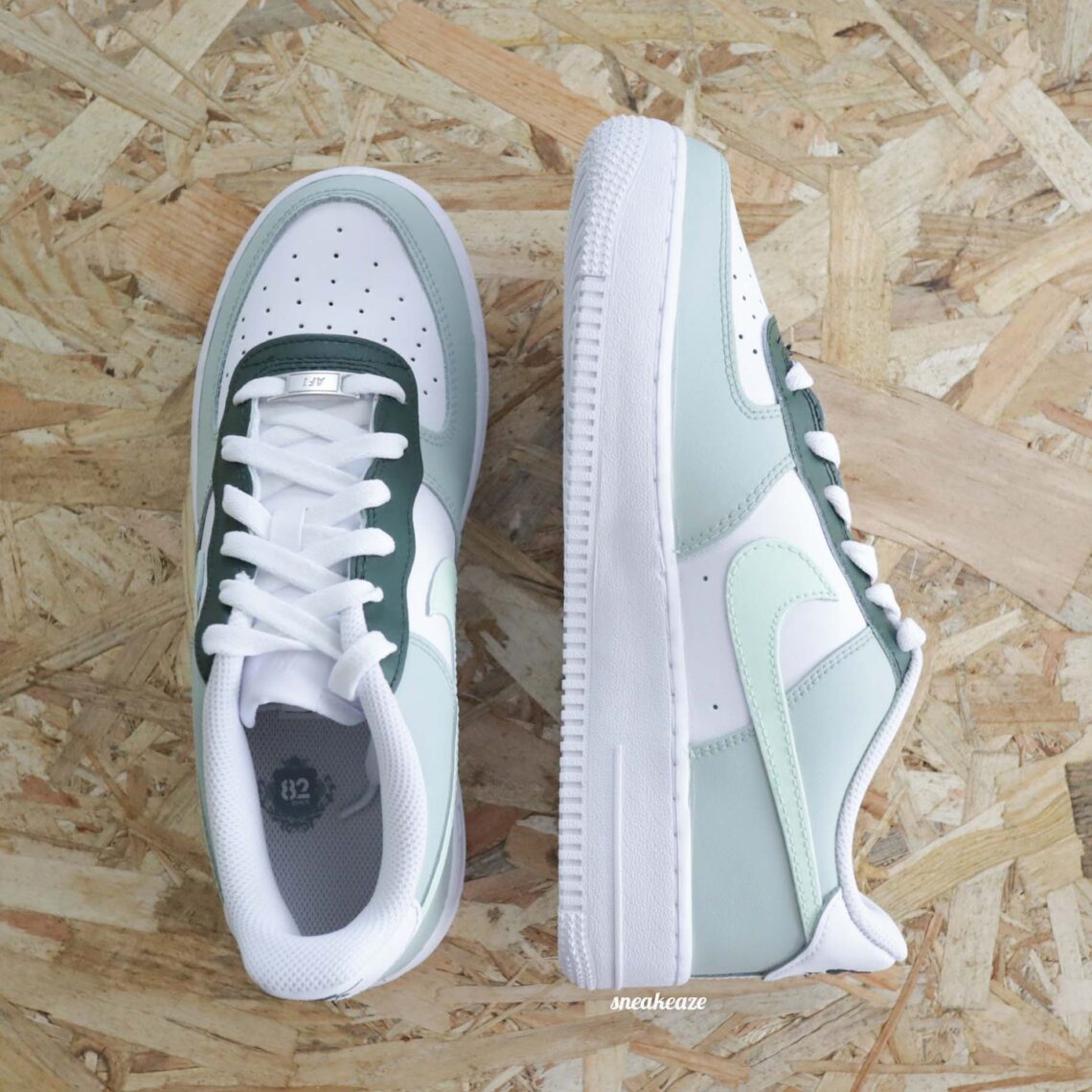 Sage Green Air Force 1 Custom – Daniel Customs