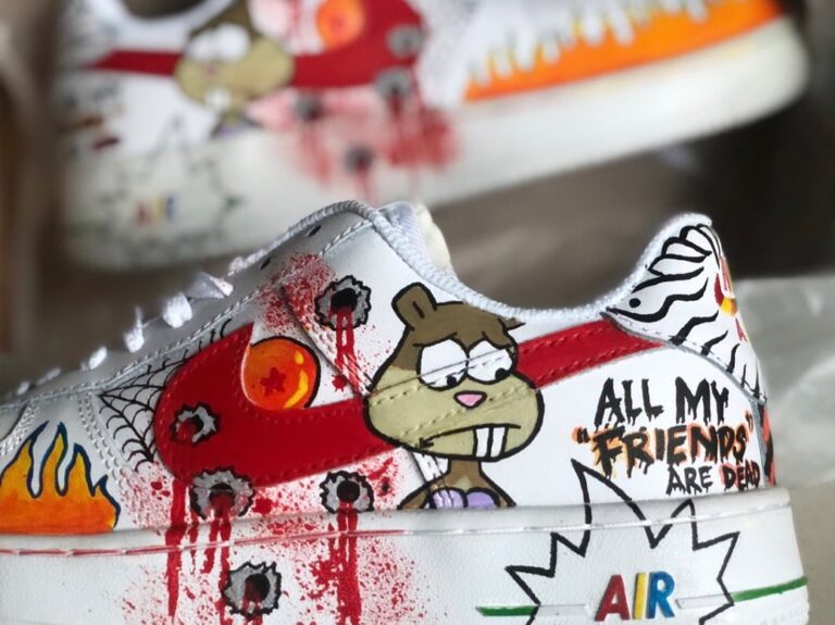 Sandy Cheeks Air Force 1 Custom – Daniel Customs