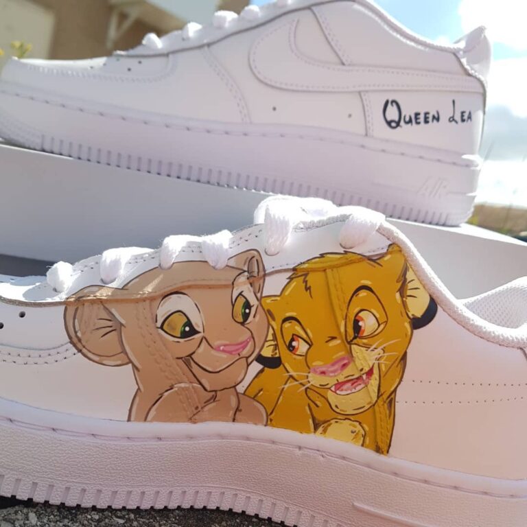 Simba and Nala Air Force 1 Custom – Daniel Customs