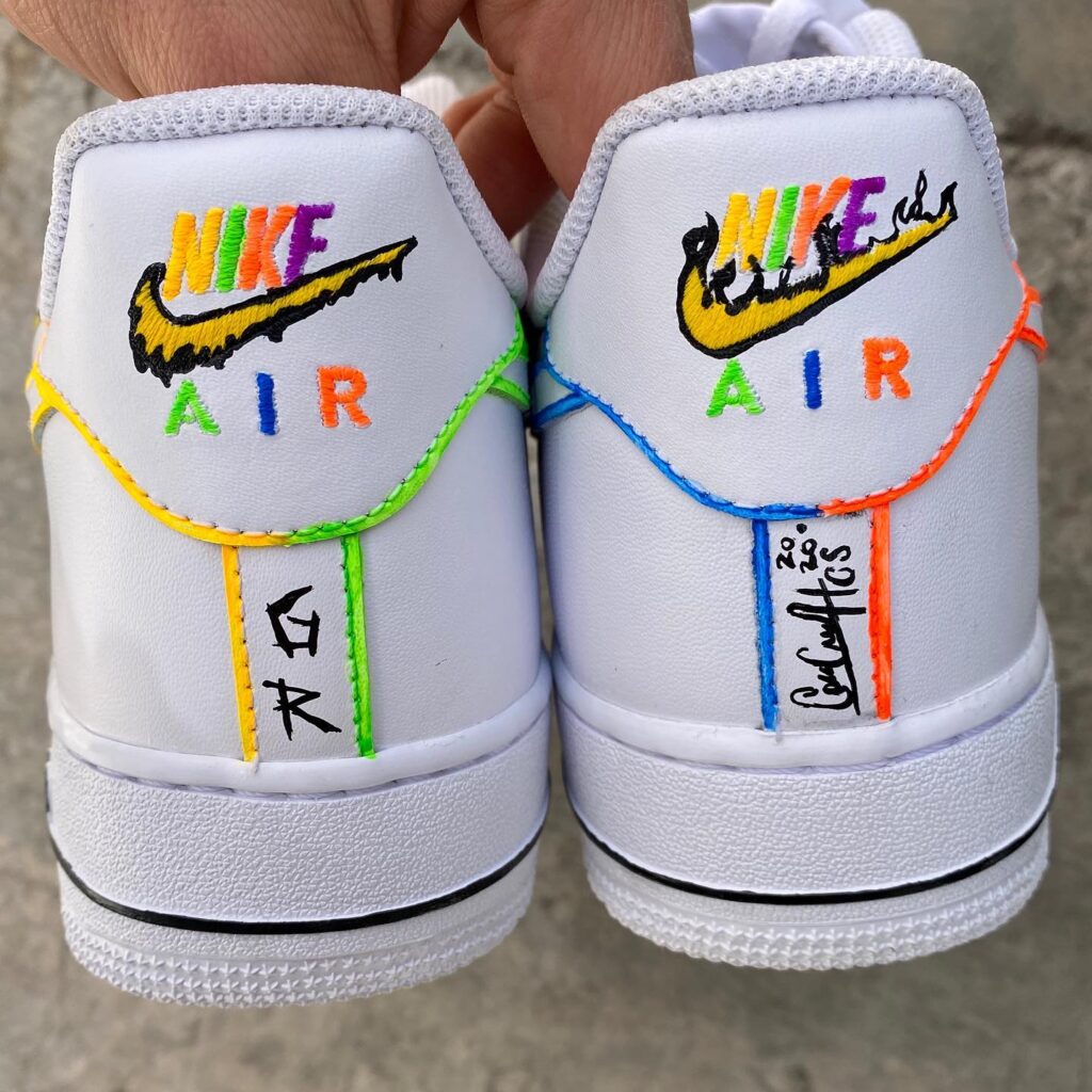 Skate Logos Air Force 1 Custom – Daniel Customs