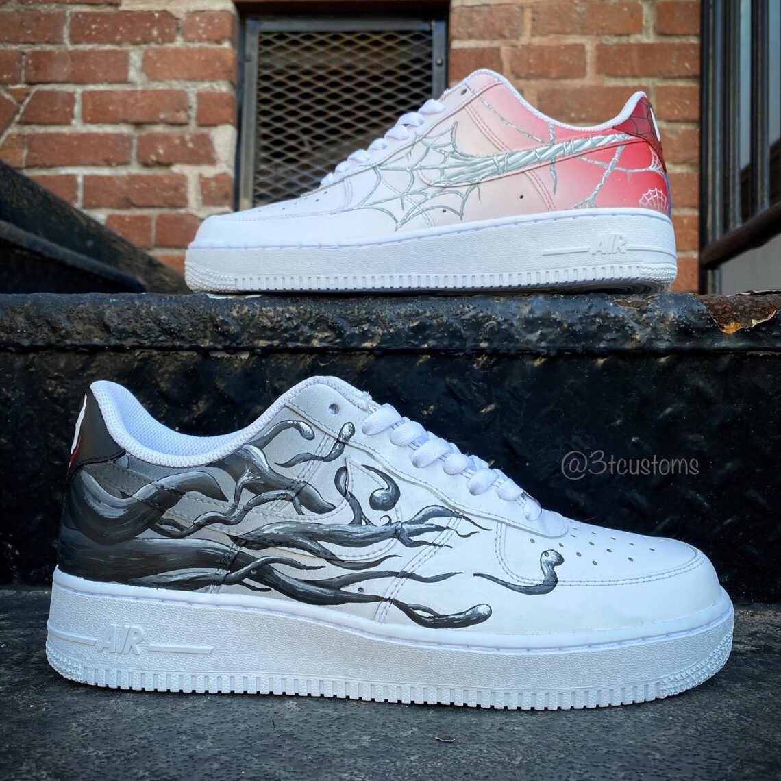 Spider-Man x Venom Air Force 1 Custom – Daniel Customs