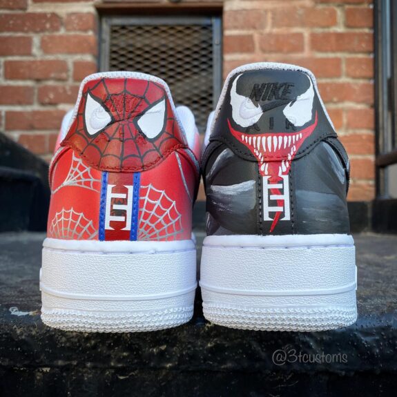 Spider-Man x Venom Air Force 1 Custom – Daniel Customs
