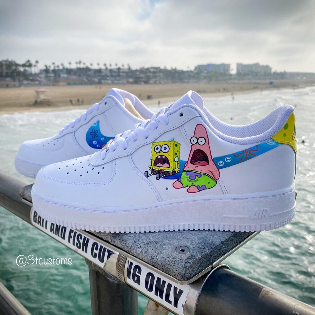 SpongeBob SquarePants Air Force 1 Custom – Daniel Customs