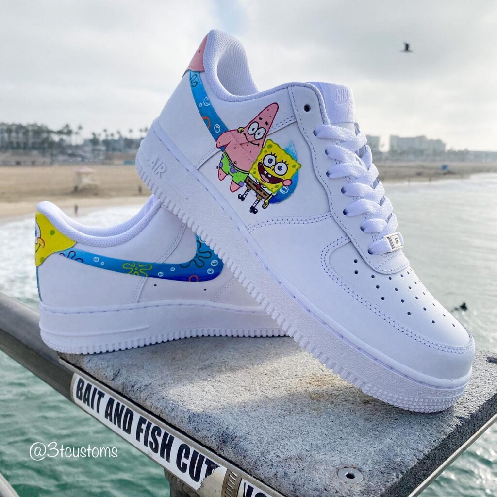 SpongeBob SquarePants Air Force 1 Custom – Daniel Customs