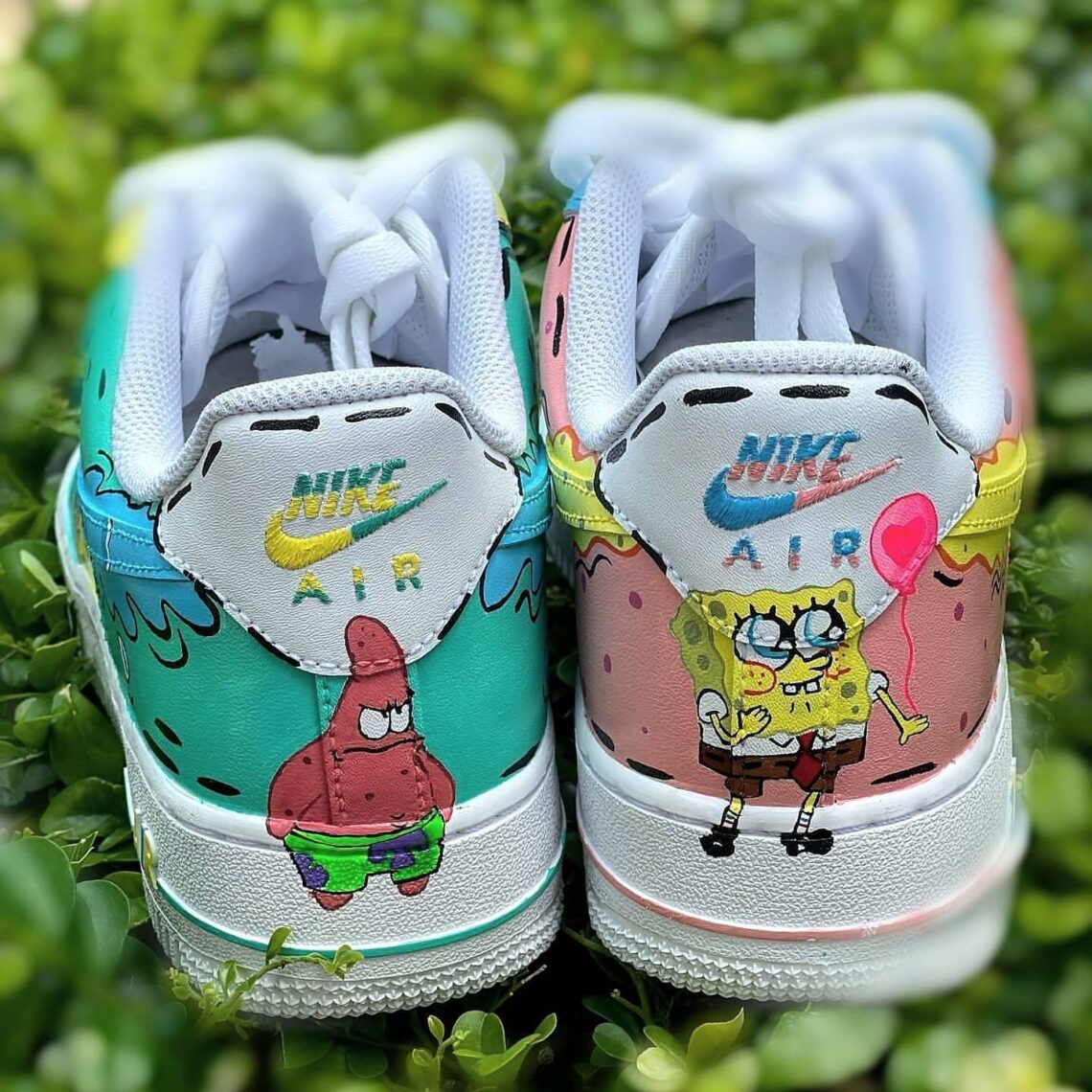 SpongeBob SquarePants Air Force 1 Custom – Daniel Customs