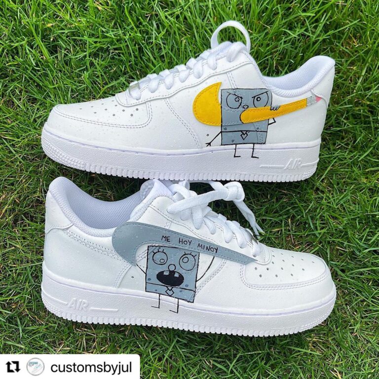 SpongeBob SquarePants Air Force 1 Custom – Daniel Customs