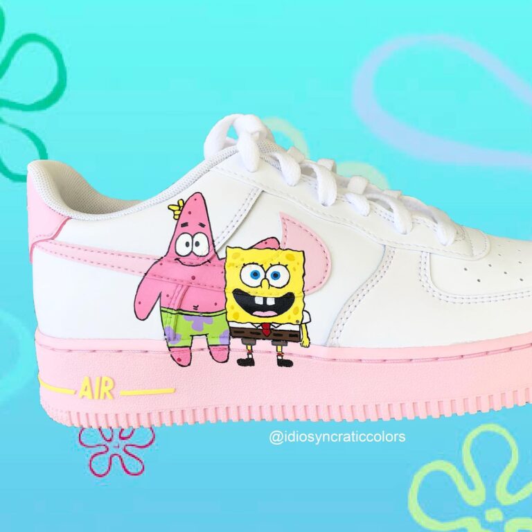 SpongeBob SquarePants Air Force 1 Custom – Daniel Customs