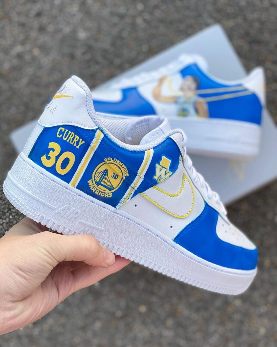 Stephen Curry Air Force 1 Custom – Daniel Customs