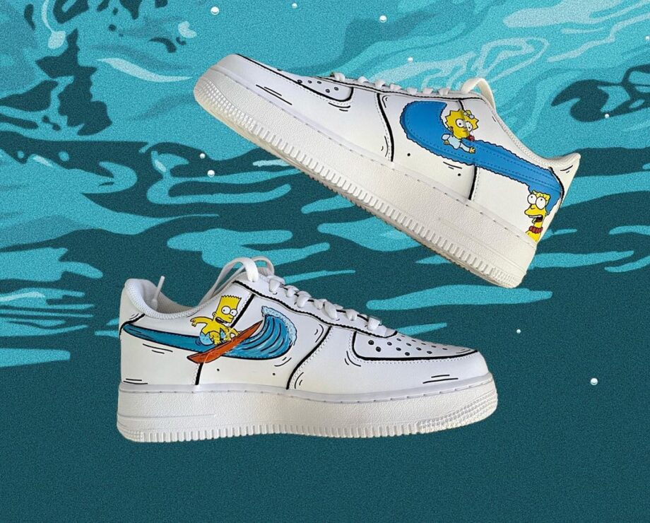 The Simpsons Air Force 1 Custom – Daniel Customs