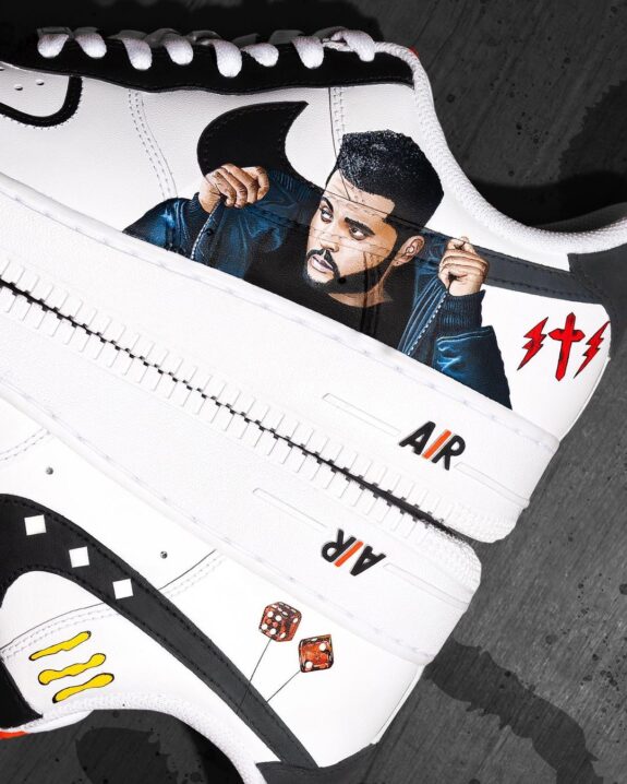 The Weeknd Air Force 1 Custom – Daniel Customs