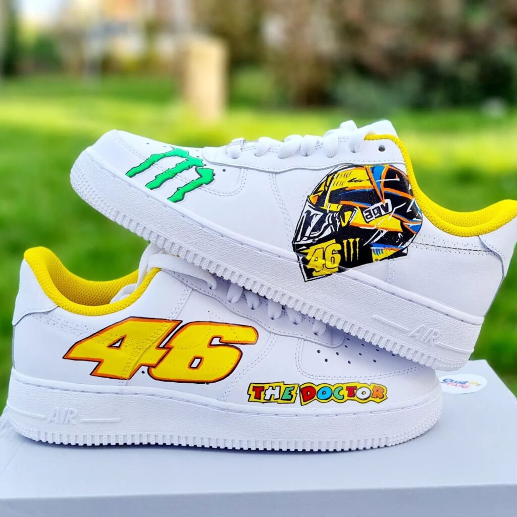 Valentino Rossi Air Force 1 Custom – Daniel Customs