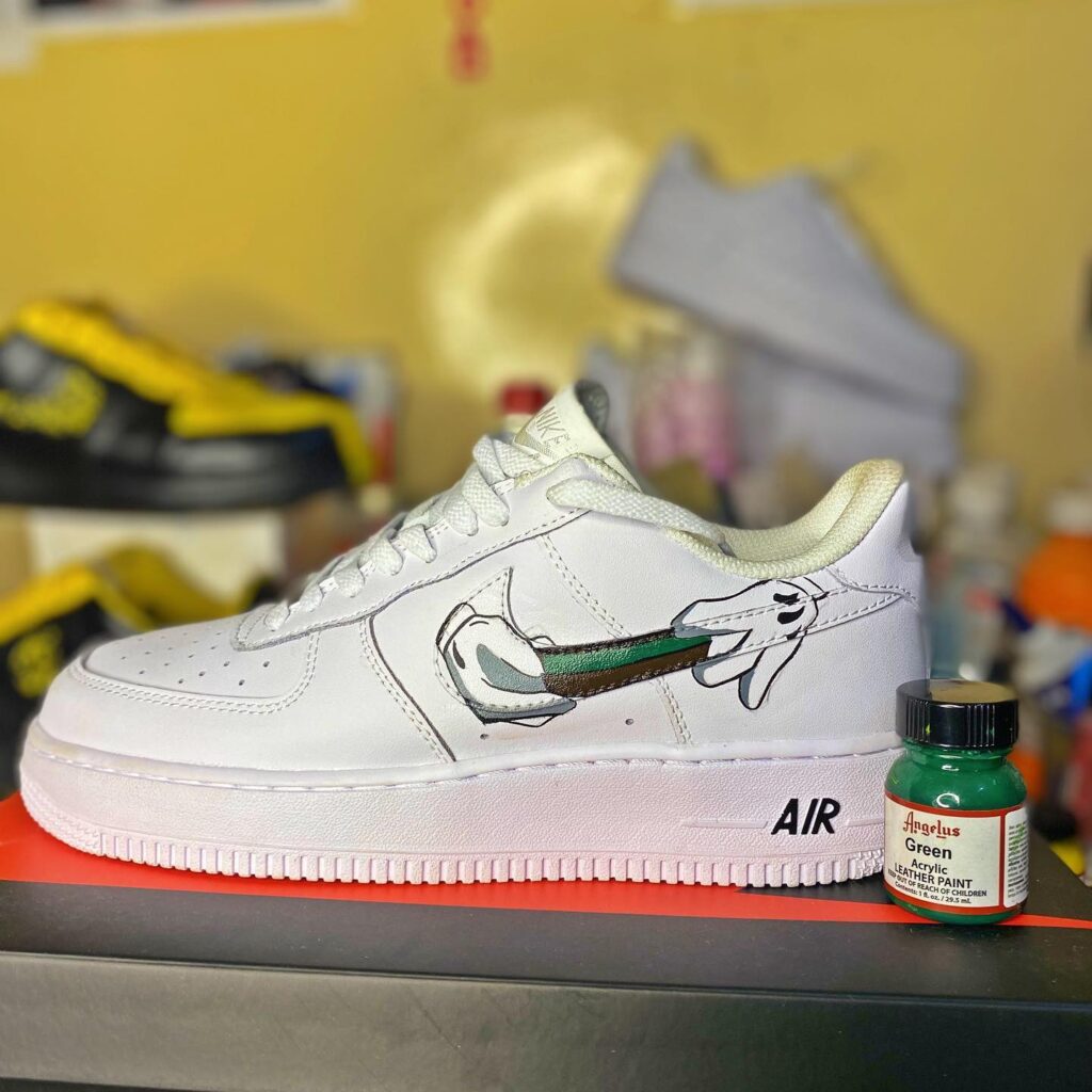 Weed Air Force 1 Custom – Daniel Customs