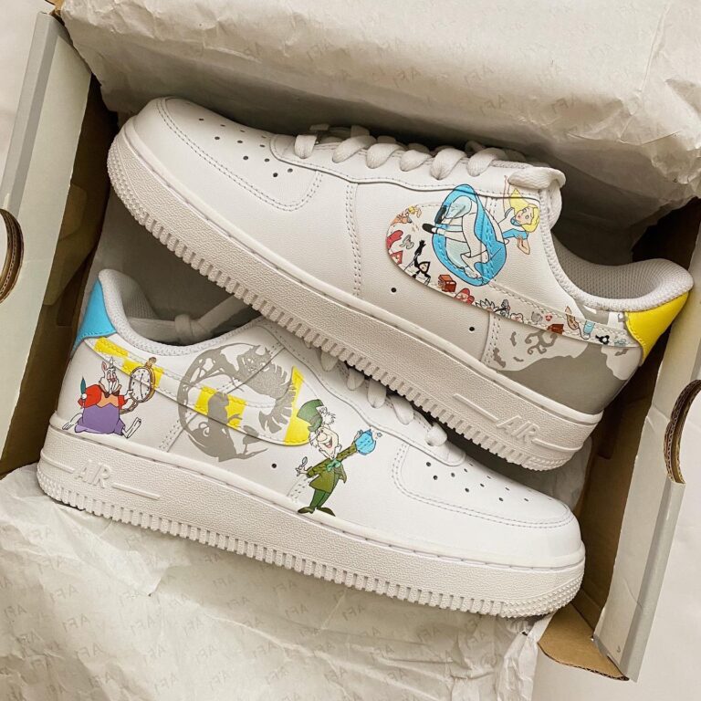 Alice in Wonderland Air Force 1 Custom – Daniel Customs