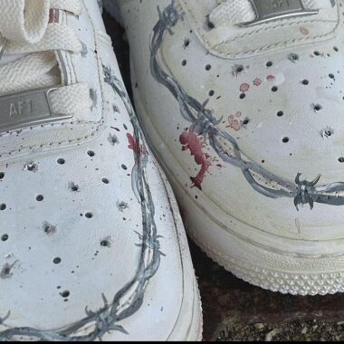 Barbed Wire Air Force 1 Custom - Daniel Customs
