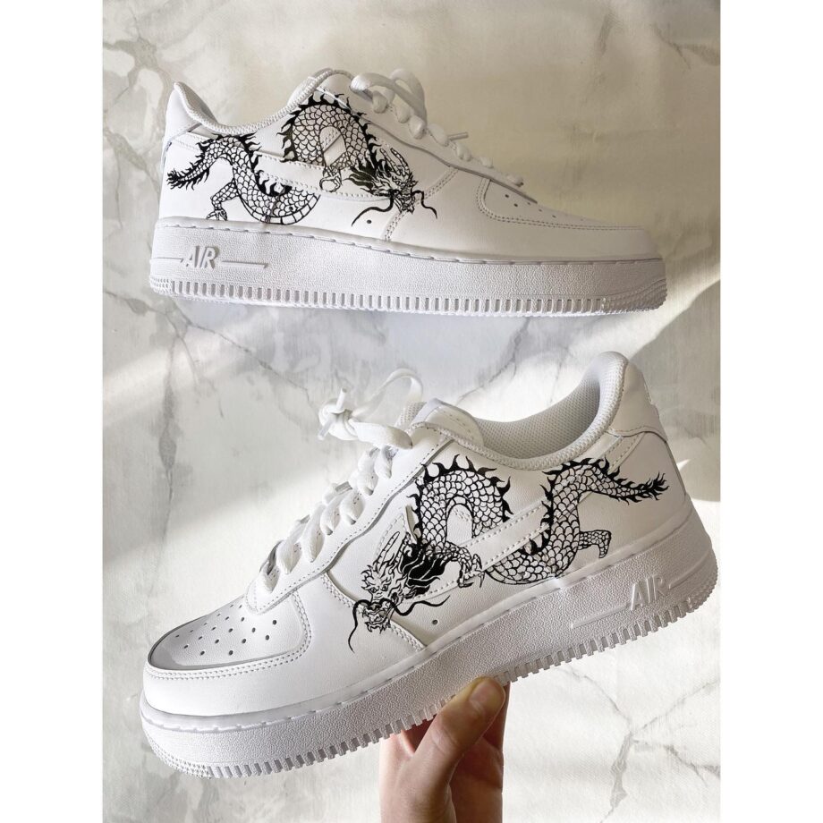 Black Dragon Air Force 1 Custom – Daniel Customs