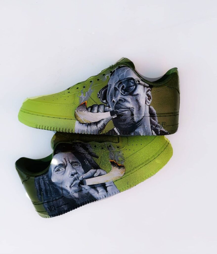 Bob Marley x Snoop Dogg Air Force 1 Custom – Daniel Customs