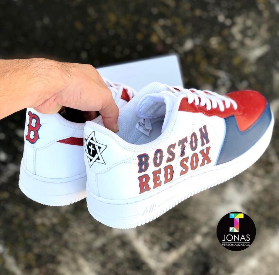 Boston Red Sox Air Force 1 Custom – Daniel Customs