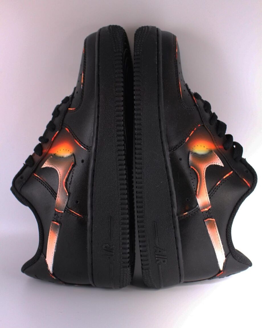 Burning Air Force 1 Custom - Daniel Customs