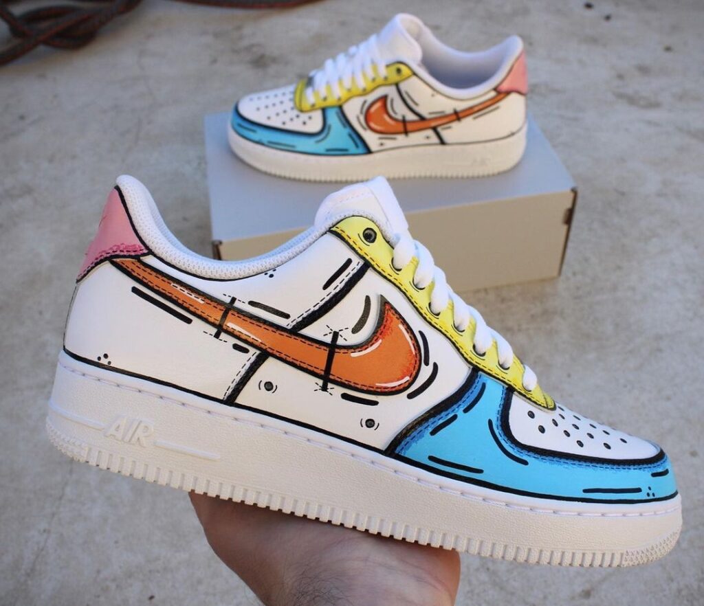 Cartoon Air Force 1 Custom – Daniel Customs