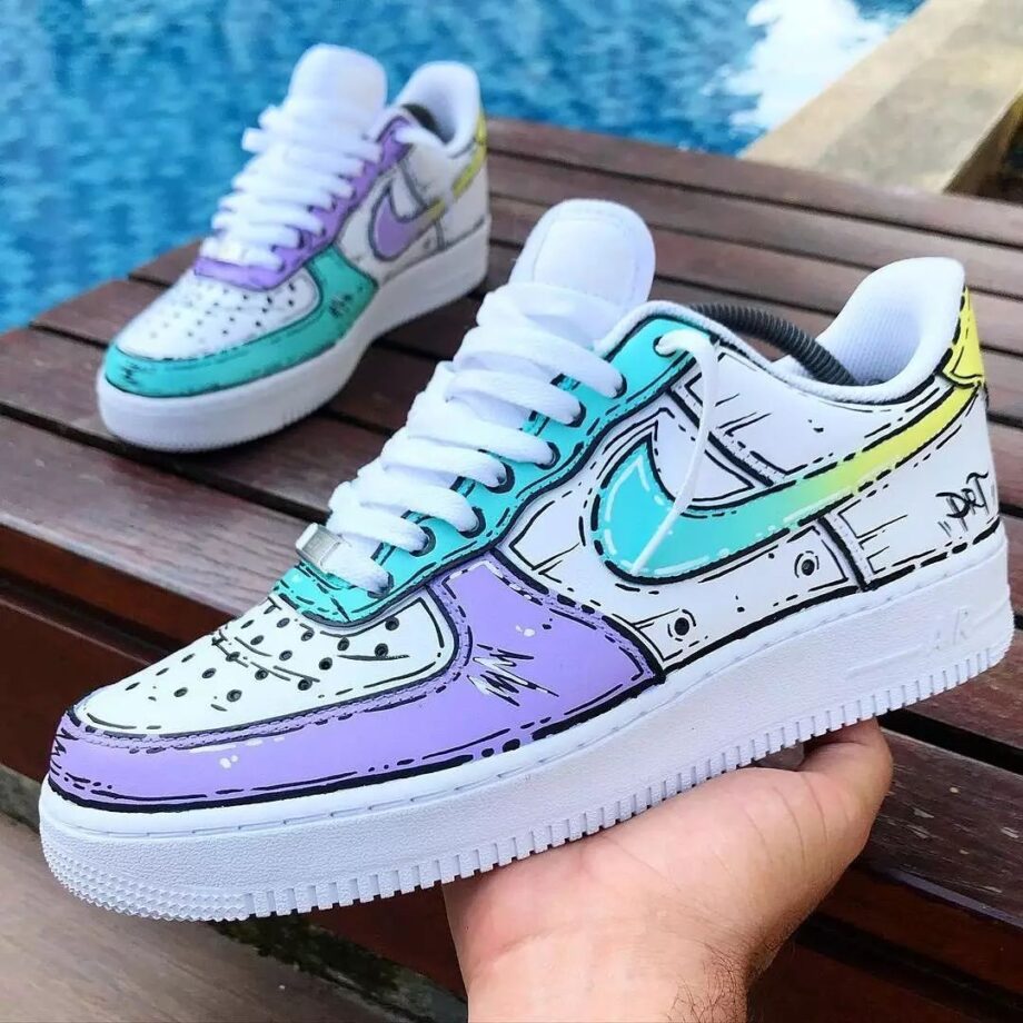 Cartoon Air Force 1 Custom – Daniel Customs
