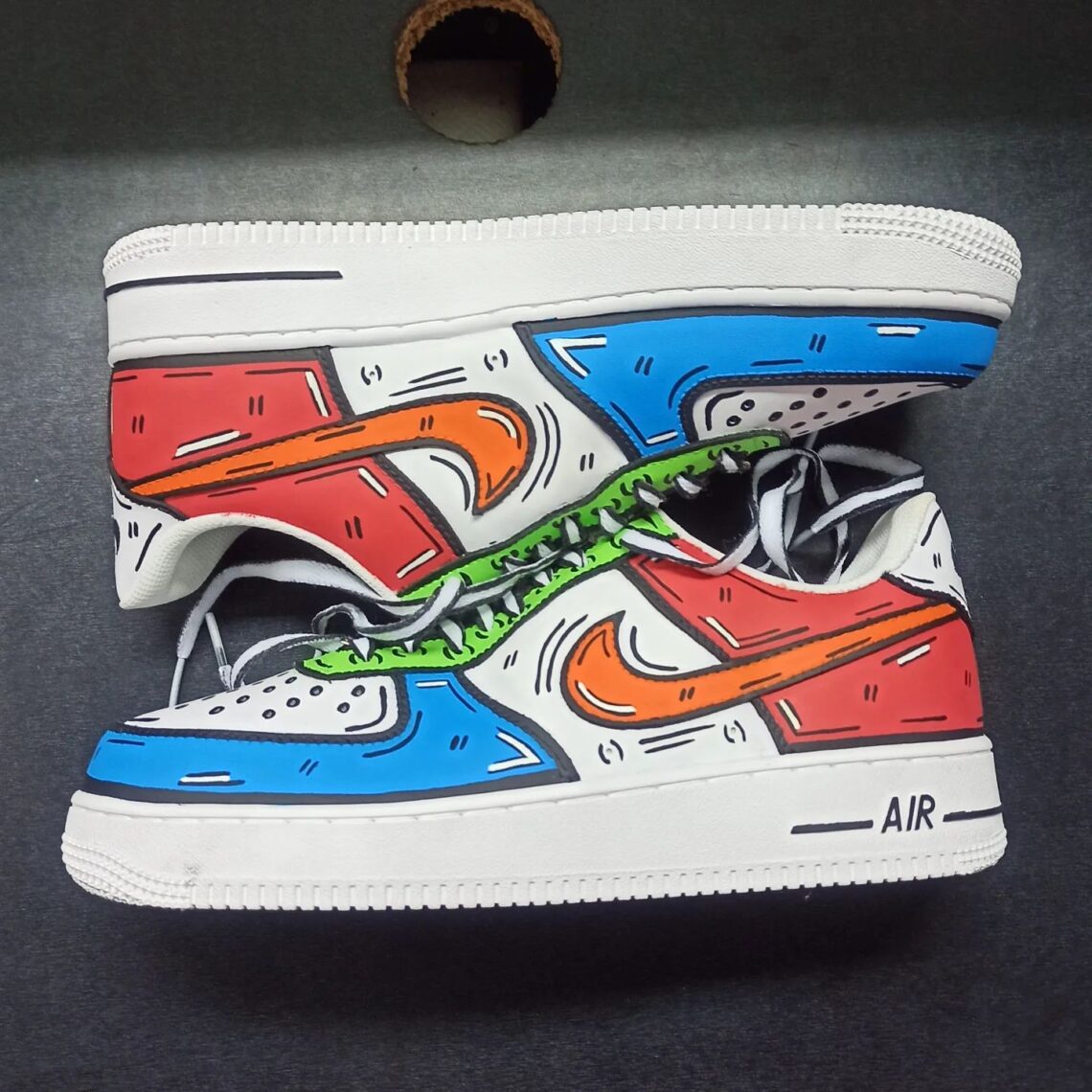 Cartoon Air Force 1 Custom – Daniel Customs