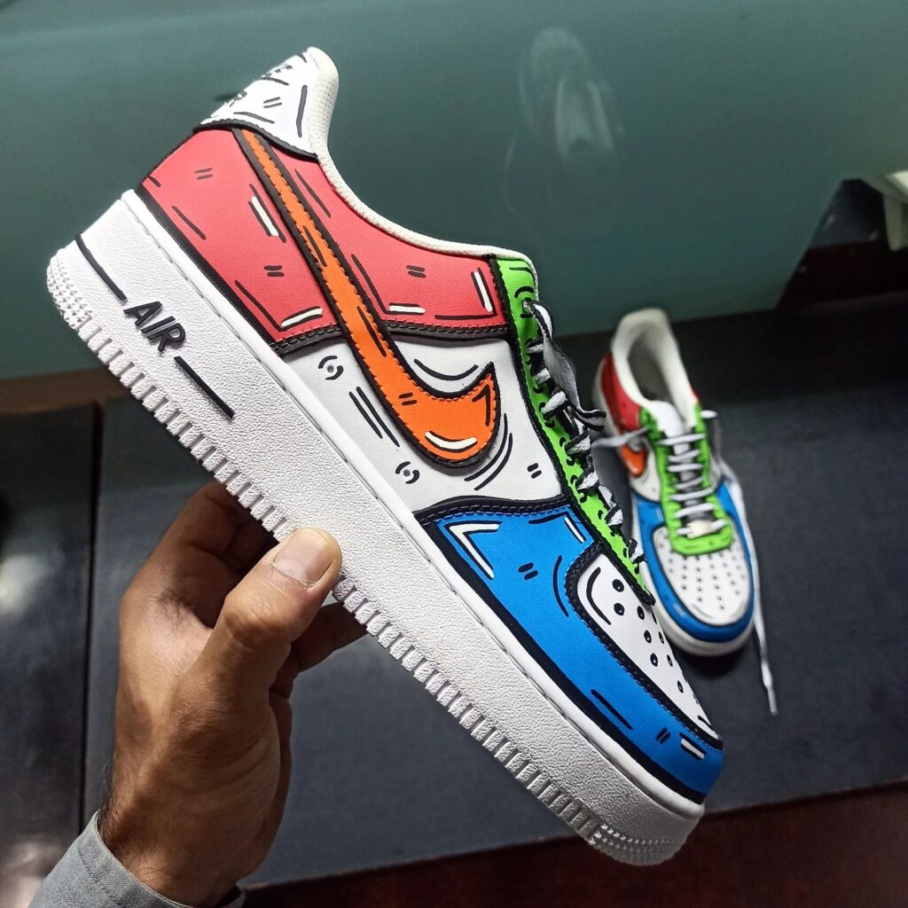 Cartoon Air Force 1 Custom – Daniel Customs