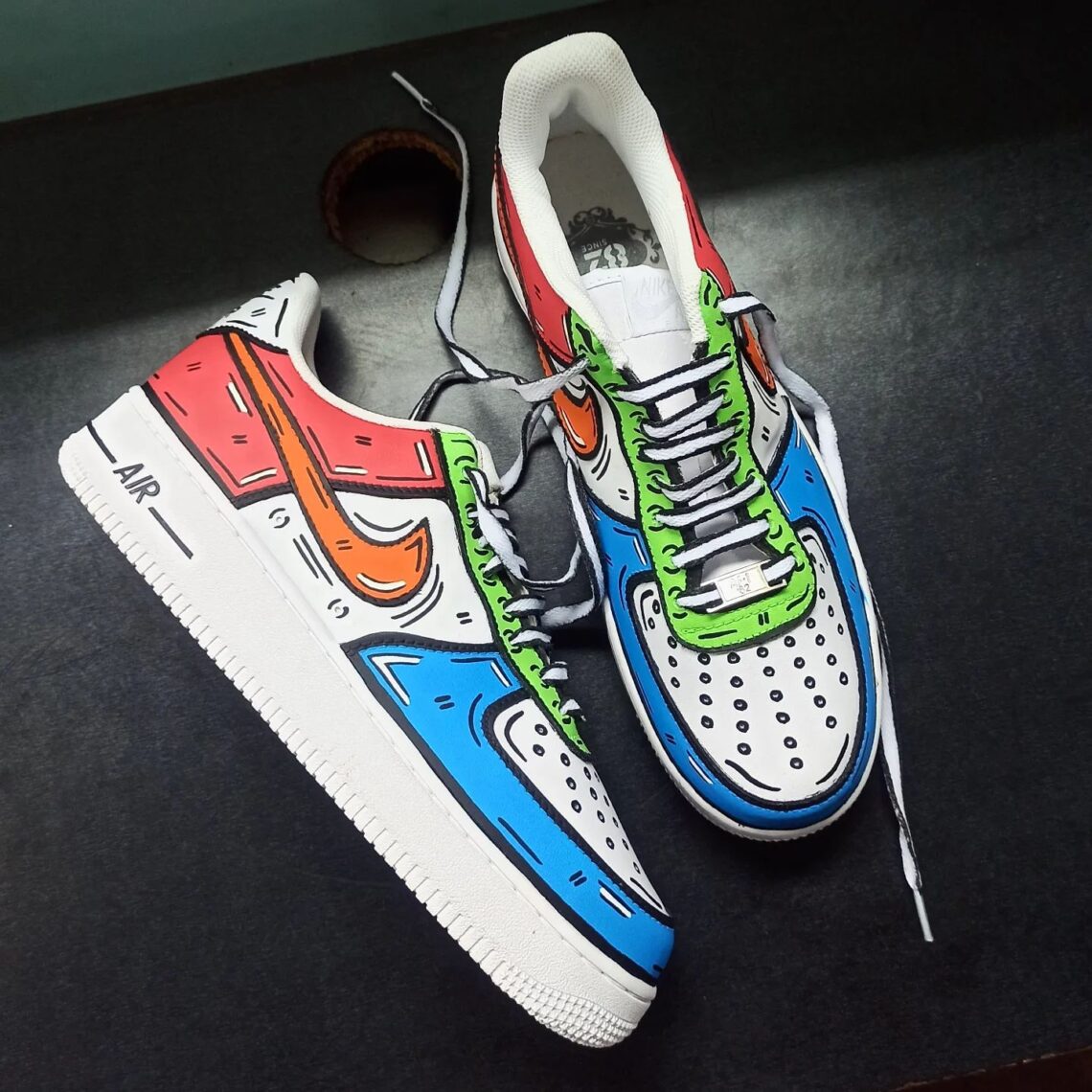 Cartoon Air Force 1 Custom – Daniel Customs