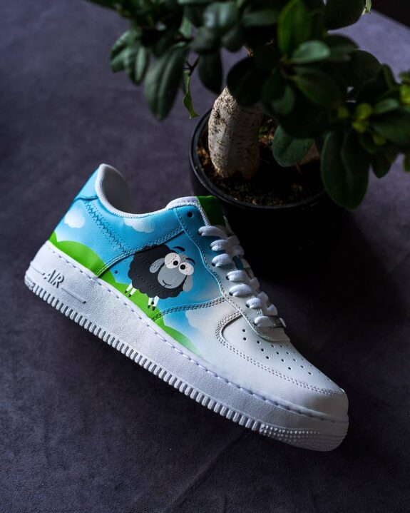 Cartoon Sheep Air Force 1 Custom – Daniel Customs