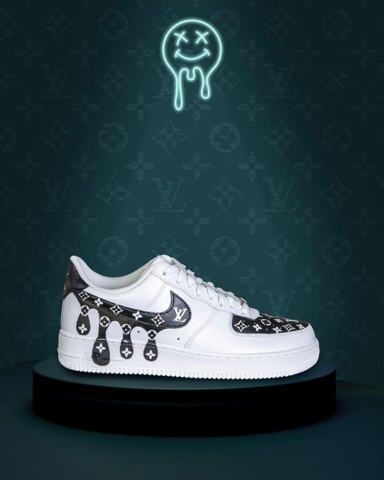 Drip LV Air Force 1 Custom – Daniel Customs