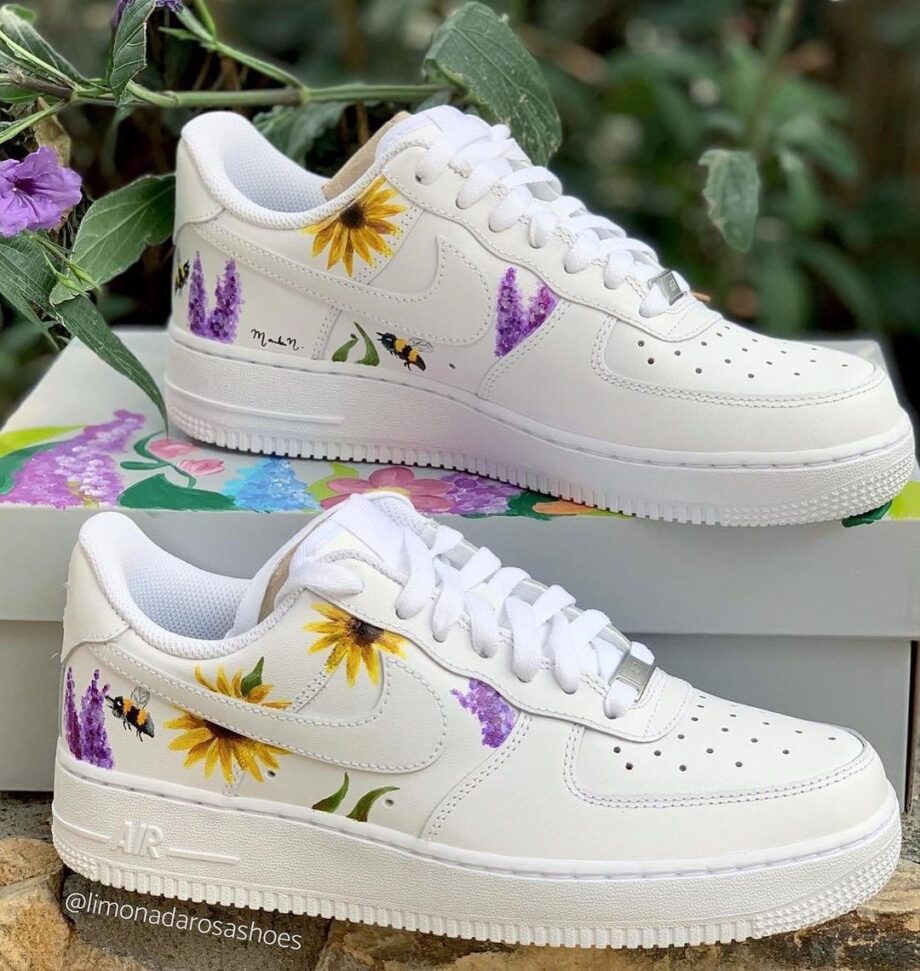 Flower Air Force 1 Custom – Daniel Customs