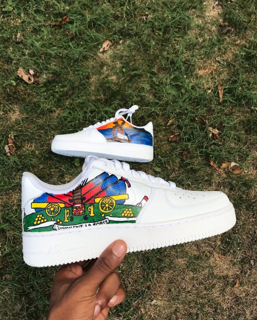 Haitian Flag x Neg Marron Air Force 1 Custom – Daniel Customs