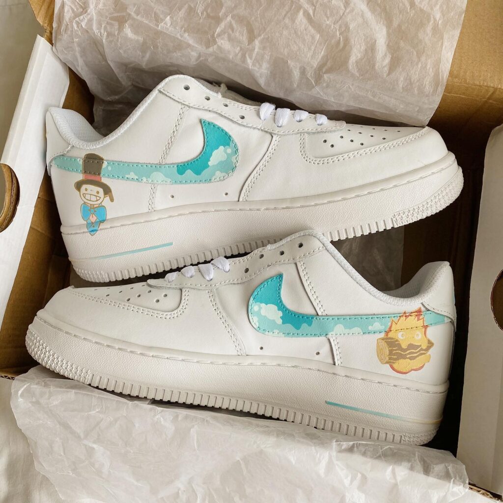 Howl Moving Castle Air Force 1 Custom – Daniel Customs