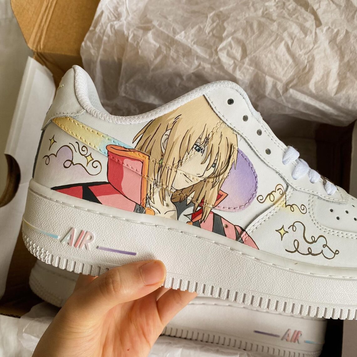 Howl Moving Castle Air Force 1 Custom – Daniel Customs