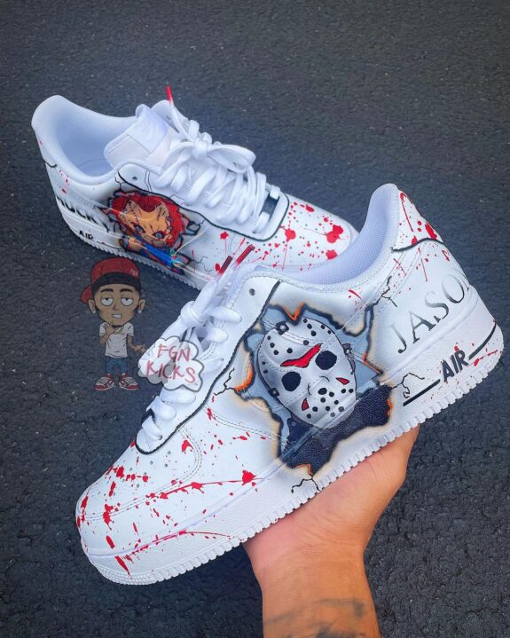 Jason x Chucky Air Force 1 Custom – Daniel Customs
