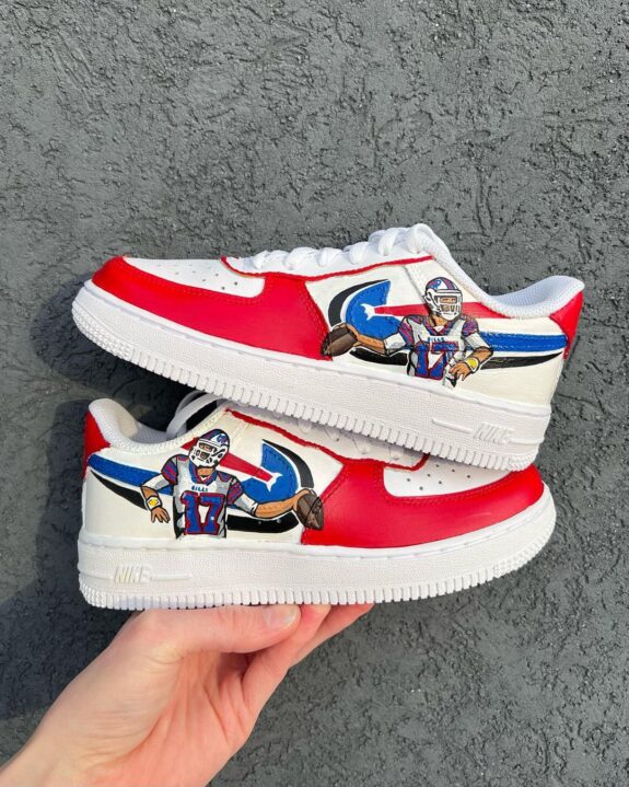 Josh Allen Air Force 1 Custom – Daniel Customs